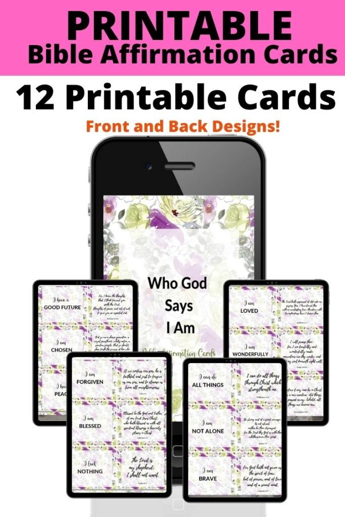 Bible Affirmation Cards - Who God Says I Am
