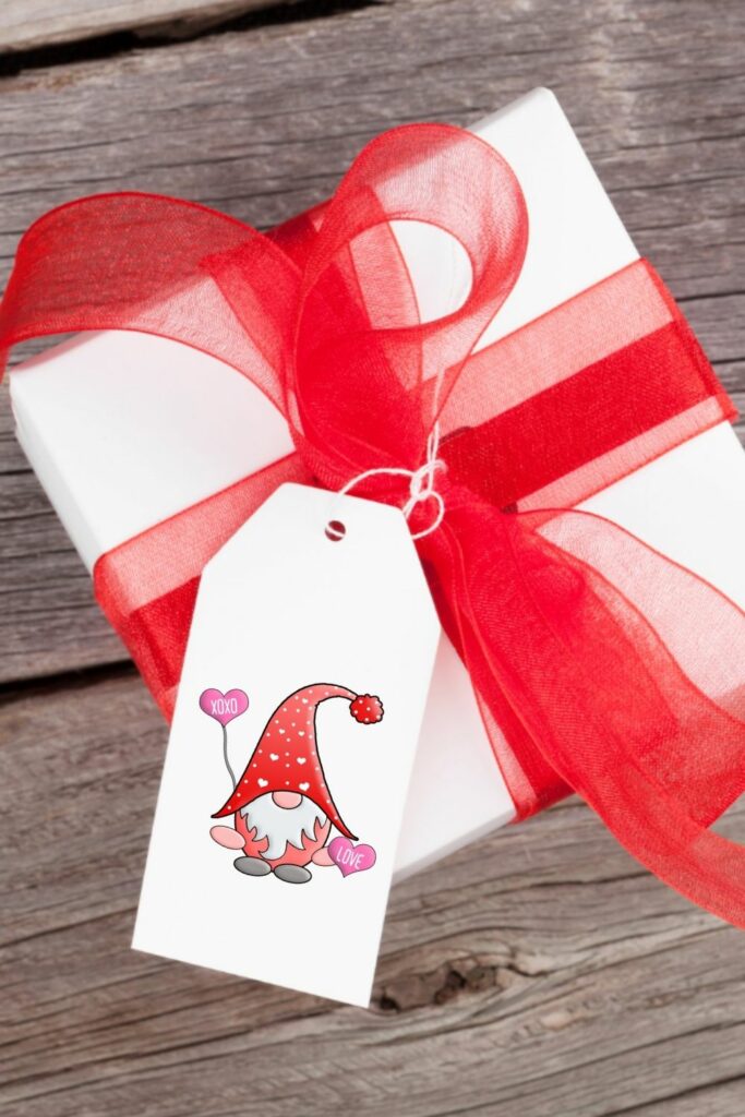 Gnomes Valentine's Day Gift Tags