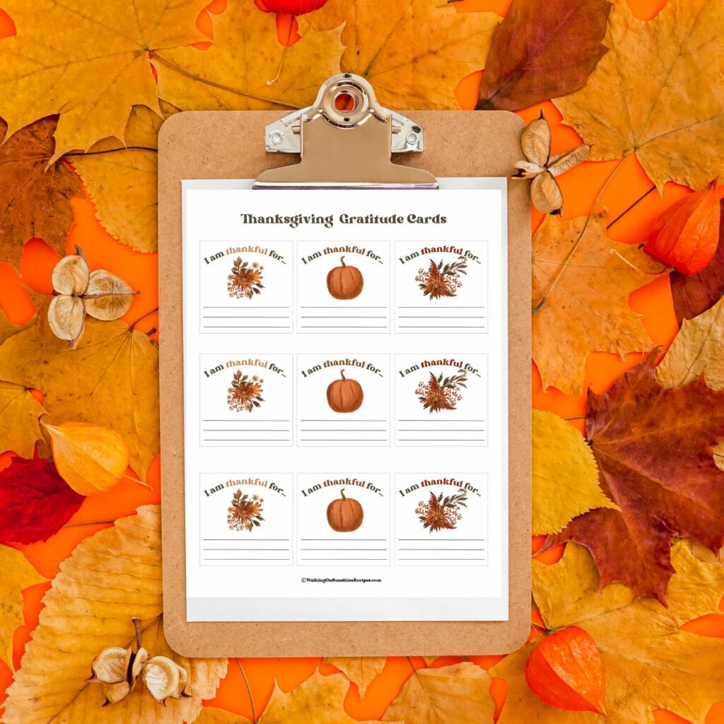 Thanksgiving Vintage Gratitude Cards