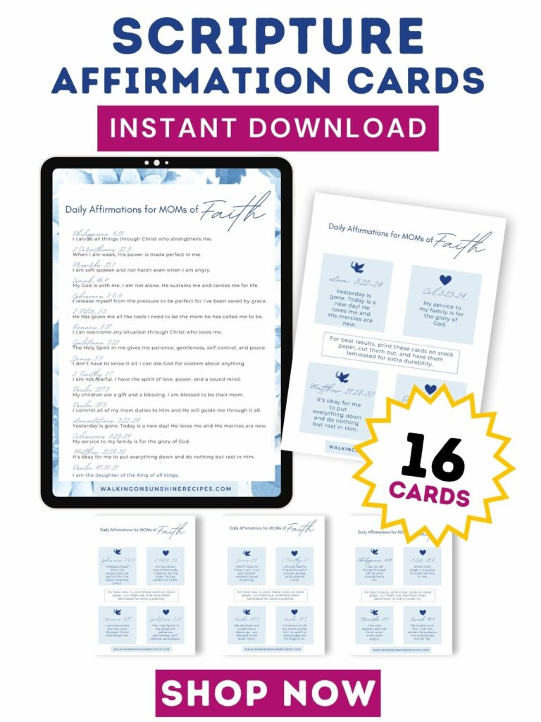 Scripture Affirmation Cards and Printable