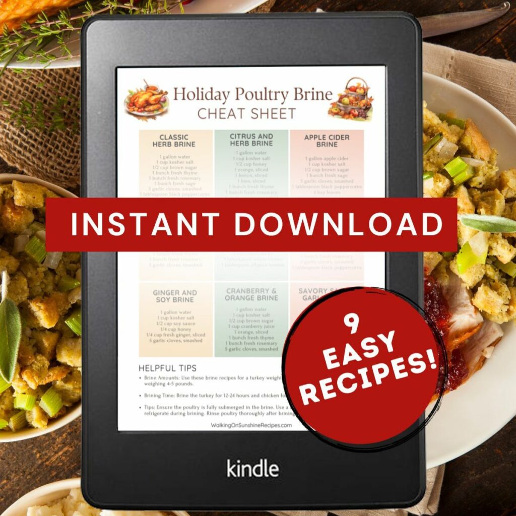 Holiday Poultry Brine Cheat Sheet