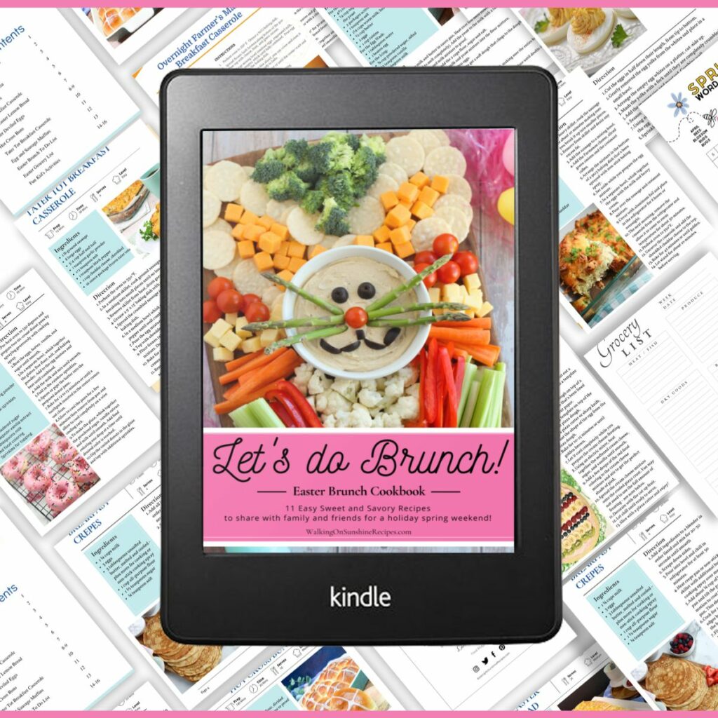 Let's Do Brunch Easter Spring Celebration Printable Digital Cookbook