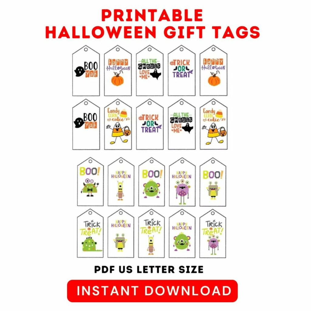 Printable Halloween Gift Tags