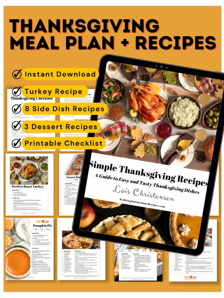 Thanksgiving Meal Plan and Recipes